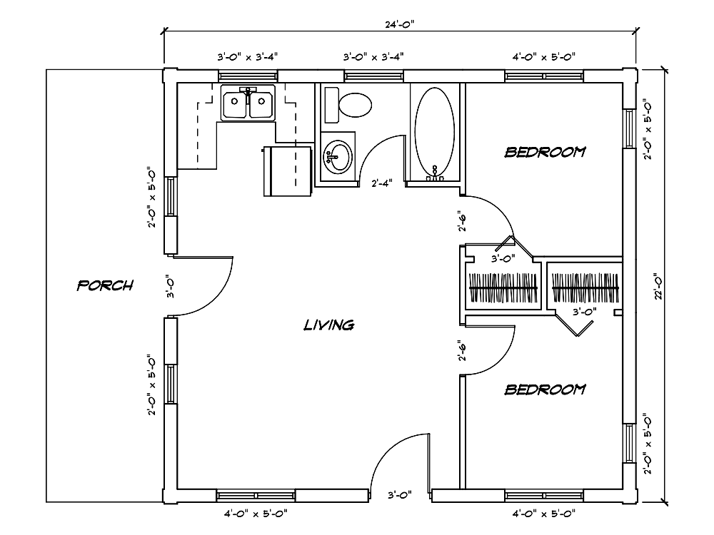 Log Cabin Series | Model II – Colonial Concepts Log & Timberframe